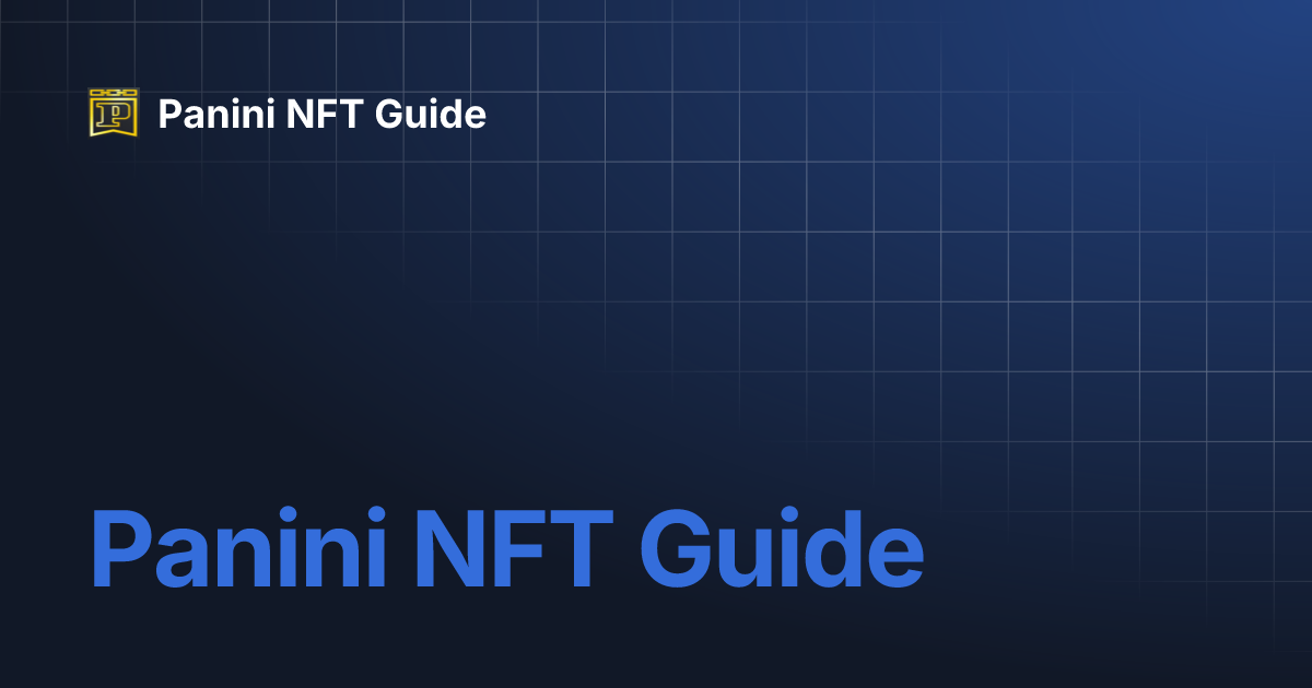 Panini NFT Guide | Panini NFT Guide